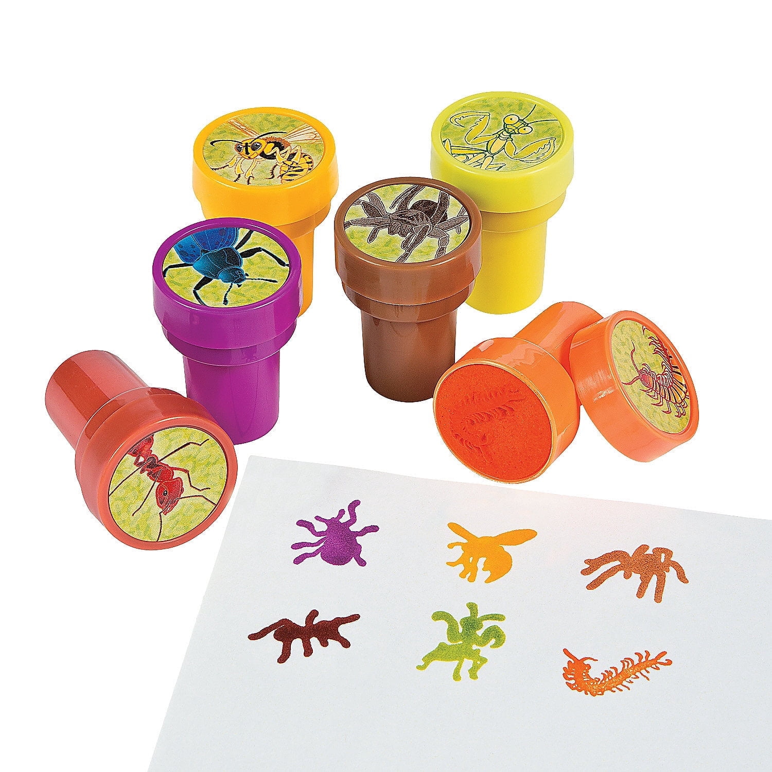 Fun Express Bug Insect-Themed Stampers 24 Piece Set - Walmart.com