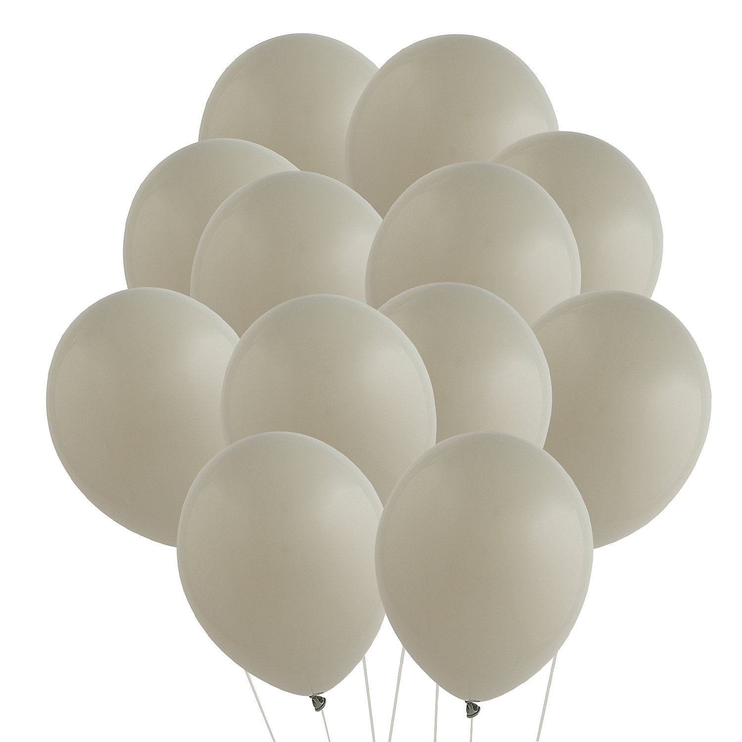 Fun Express Bulk 100 Pieces Tuftex Matte Stone 11" Natural Latex ...