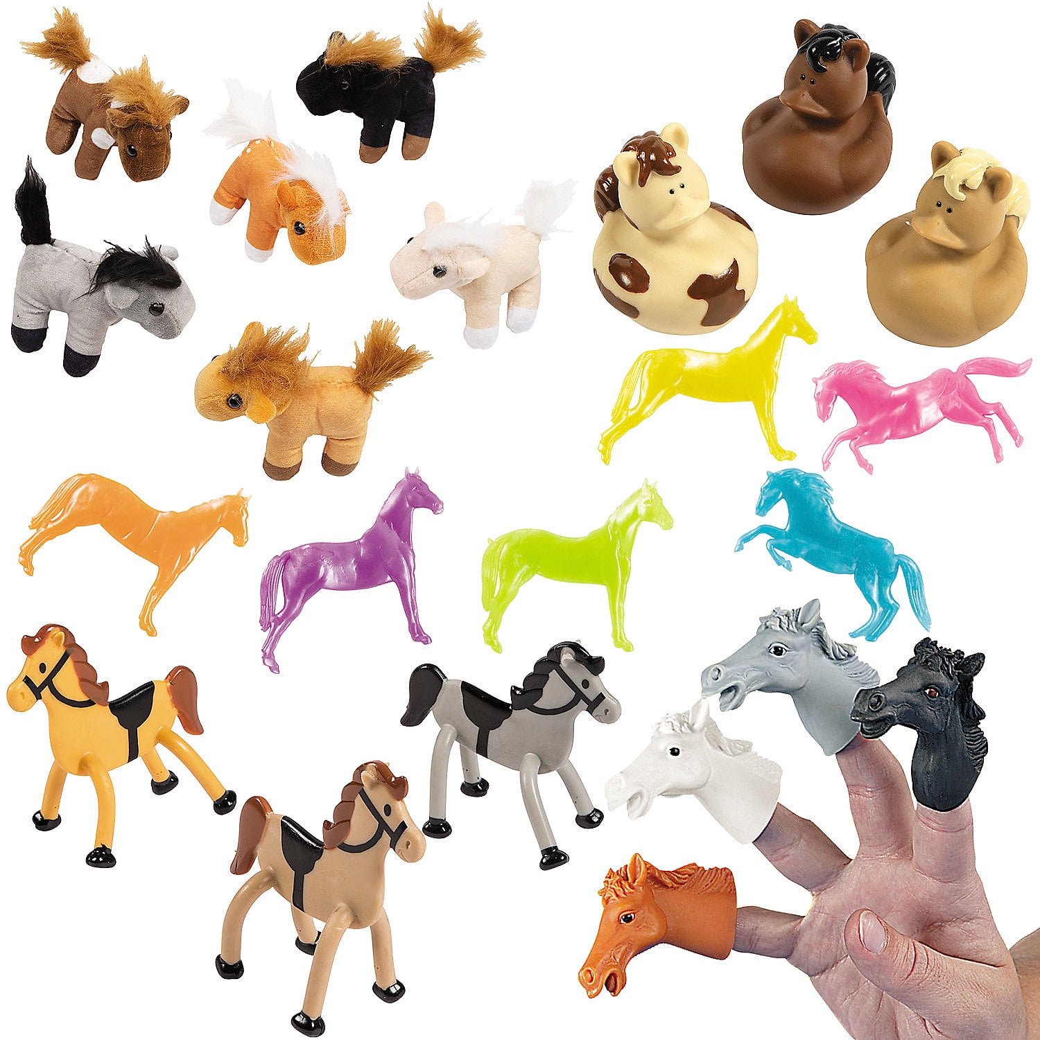 Fun Express Bulk 108 Pieces Horse Novelty Toy & Handout Assortment Kit ...