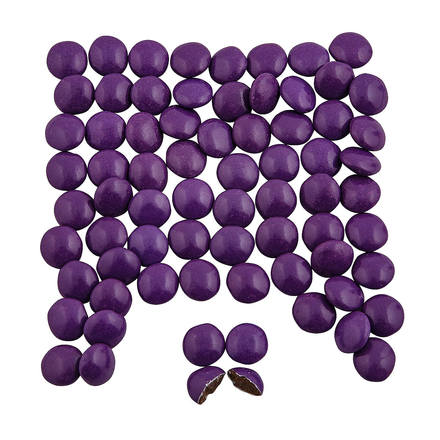 Fun Express Bulk 1088 Pieces Purple Milk Chocolate Gems - Walmart.com
