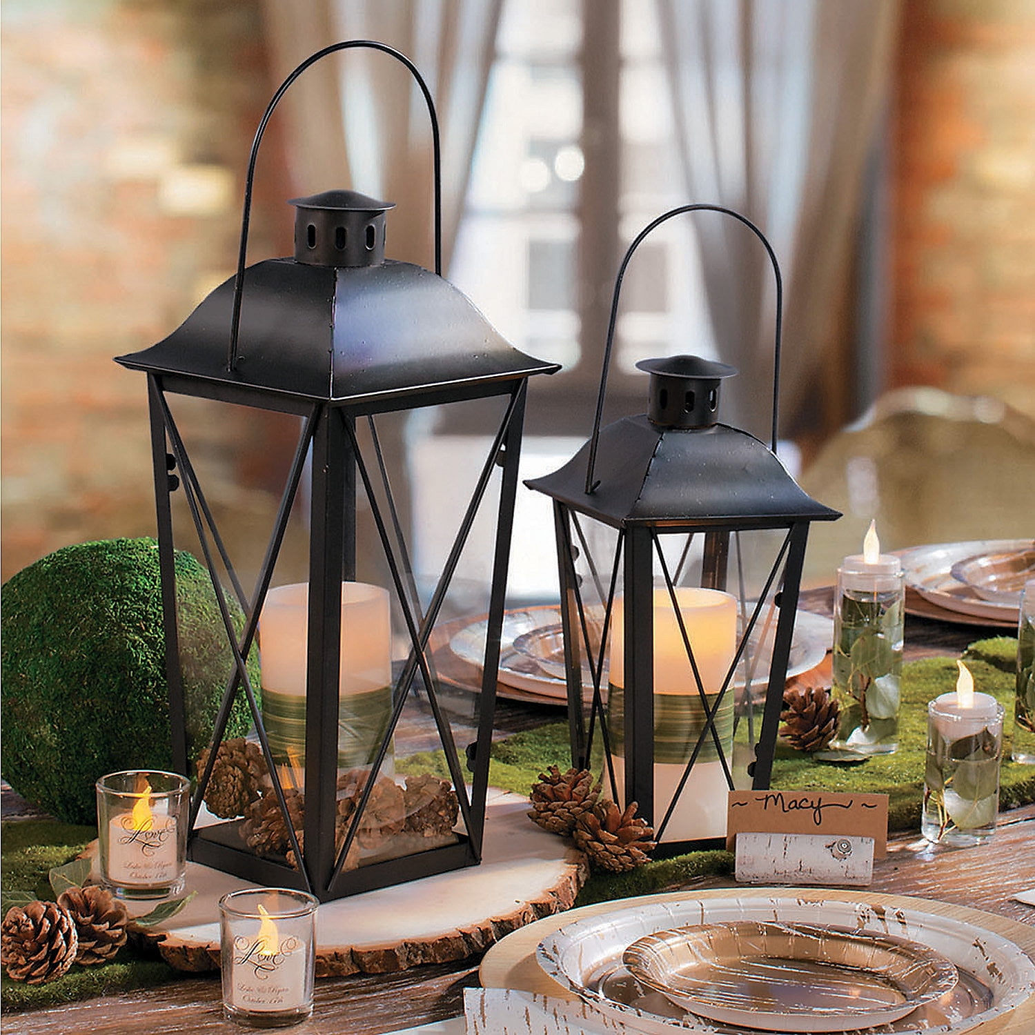 Fun Express Bulk 12 Pieces Black Decorative Lanterns - Walmart.com