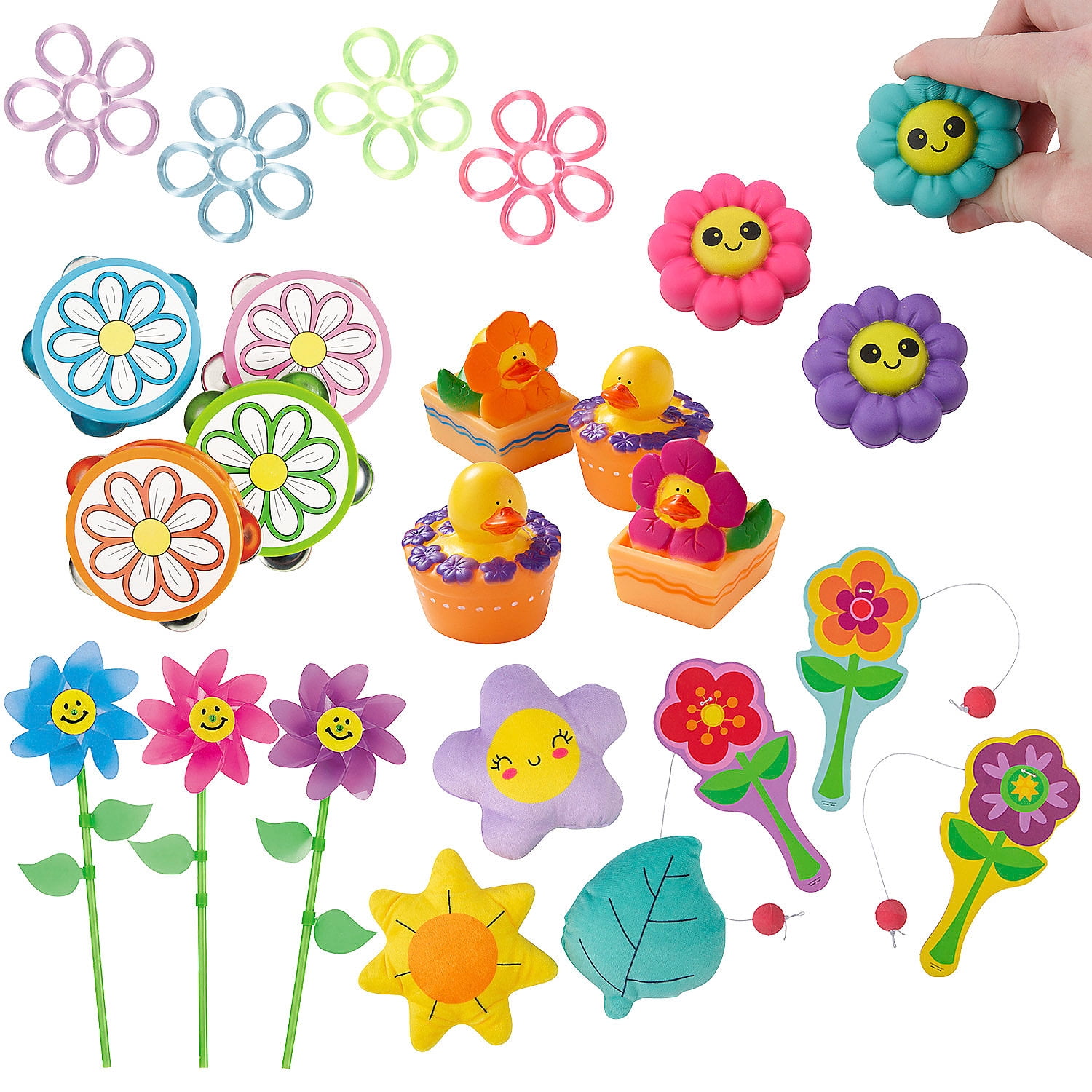 Fun Express Bulk 120 Pieces Flower Toys, Fidgets & Instruments ...