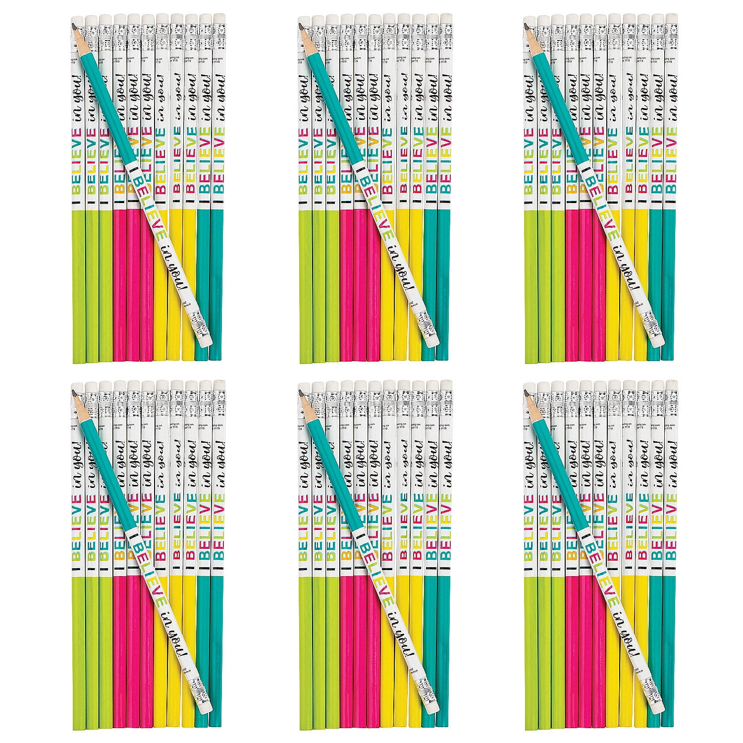 Fun Express Bulk 144 Pieces I Believe in You Pencils - Walmart.com