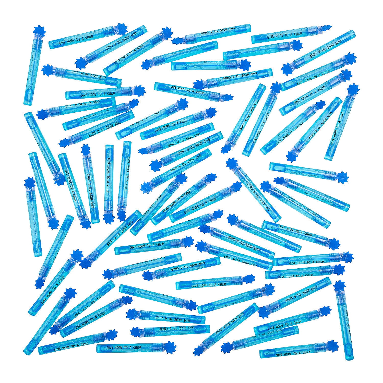 Fun Express Bulk 144 Pieces Mini Child Abuse Awareness Bubble Tubes ...
