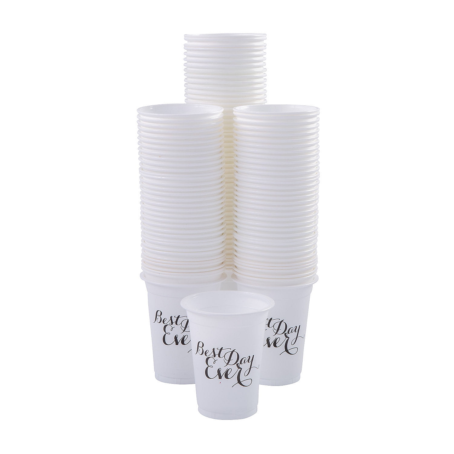 Fun Express Bulk 200 Count Best Day Ever Disposable Cups - Walmart ...