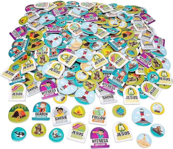 Fun Express Bulk 300 Piece Rocky Beach VBS Self-Adhesive Foam Shapes ...