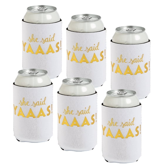 Fun Express Bulk 36 Pieces She Said Yaaas Can Coolers - Walmart.com