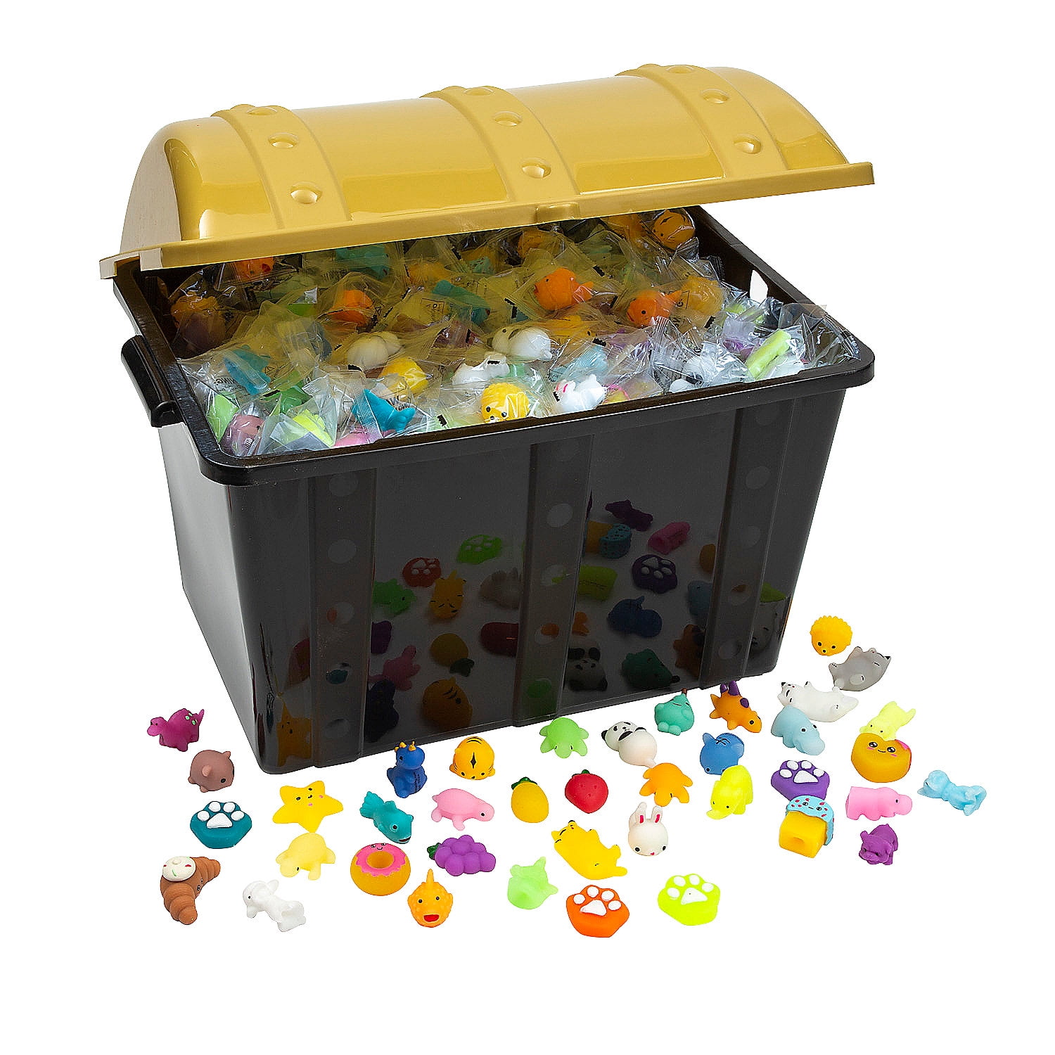 Fun Express Bulk 397 Pieces Mochi Characters & Treasure Chest ...