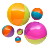 Fun Express Bulk 48 Pieces Bright Beach Ball Assortment Kit - Walmart.com