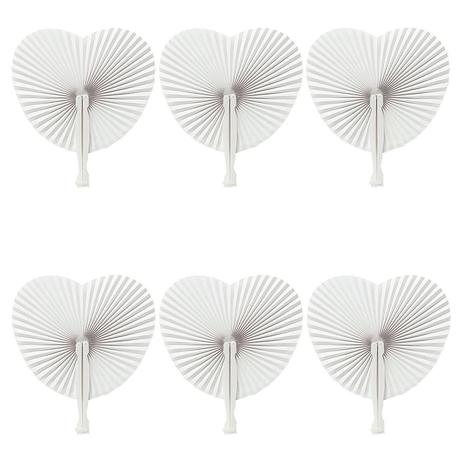 Fun Express Bulk 48 Pieces Heart-Shaped Folding Fans - Walmart.com
