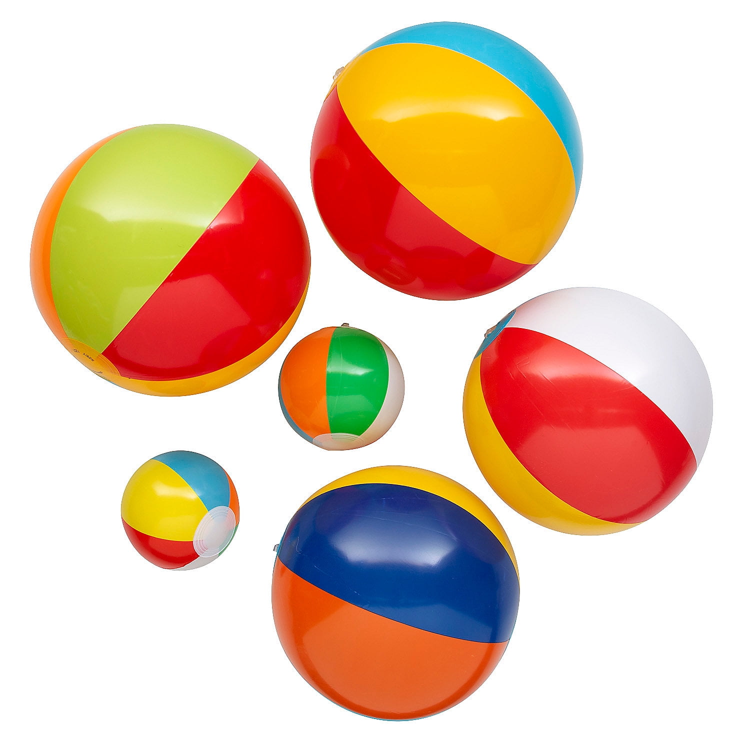 Fun Express Bulk 48 Pieces Inflatable Classic Beach Ball Assortment Kit ...