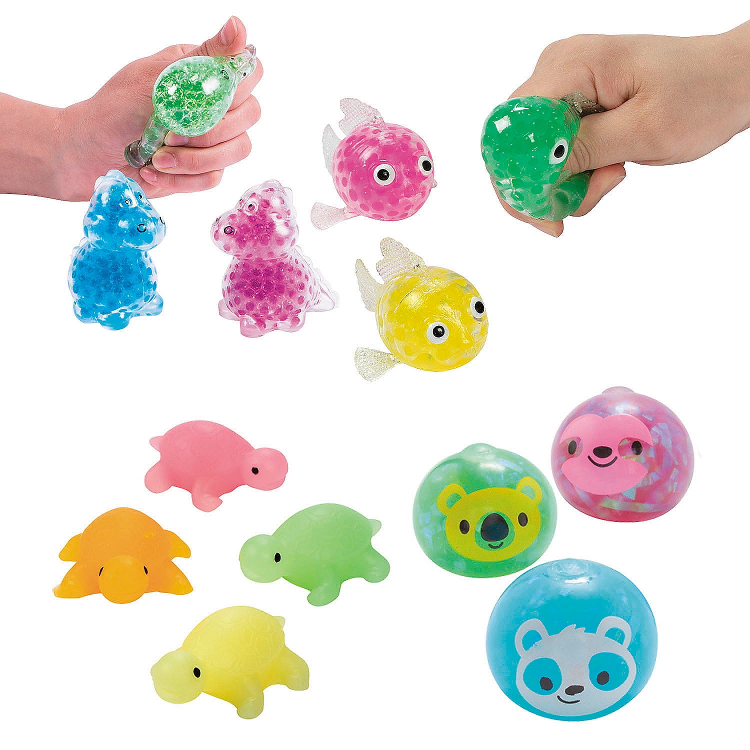 Fun Express Bulk 48 Pieces Sensory Squishy Toys Handout Assortment - Walmart.com