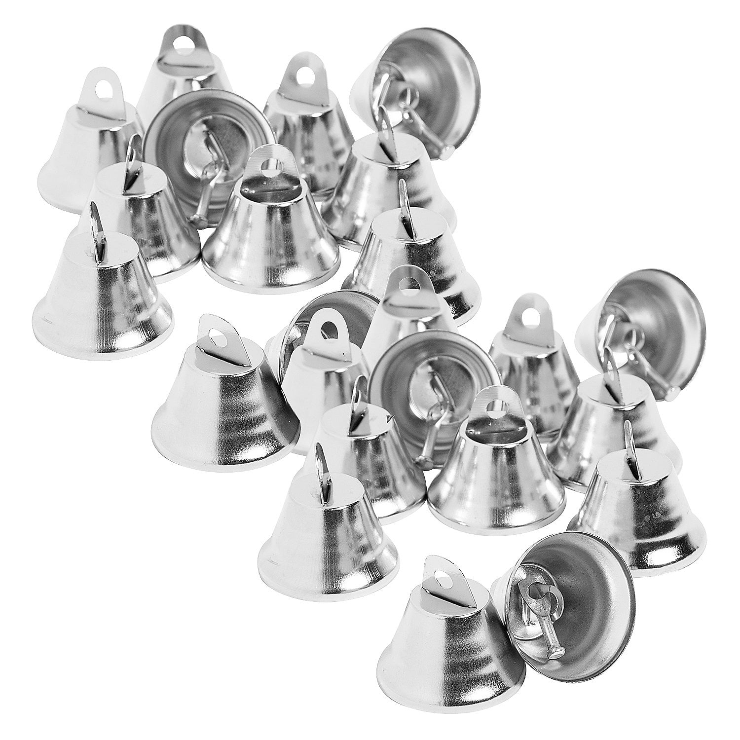 Fun Express Bulk 48 Pieces Silver Wedding Bells - Walmart.com
