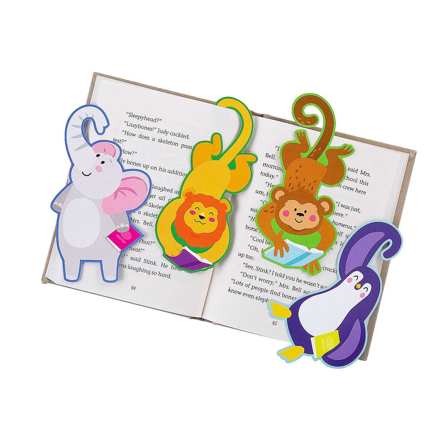 Fun Express Bulk 48 Pieces Zoo Animal Hanging Bookmarks - Walmart.com