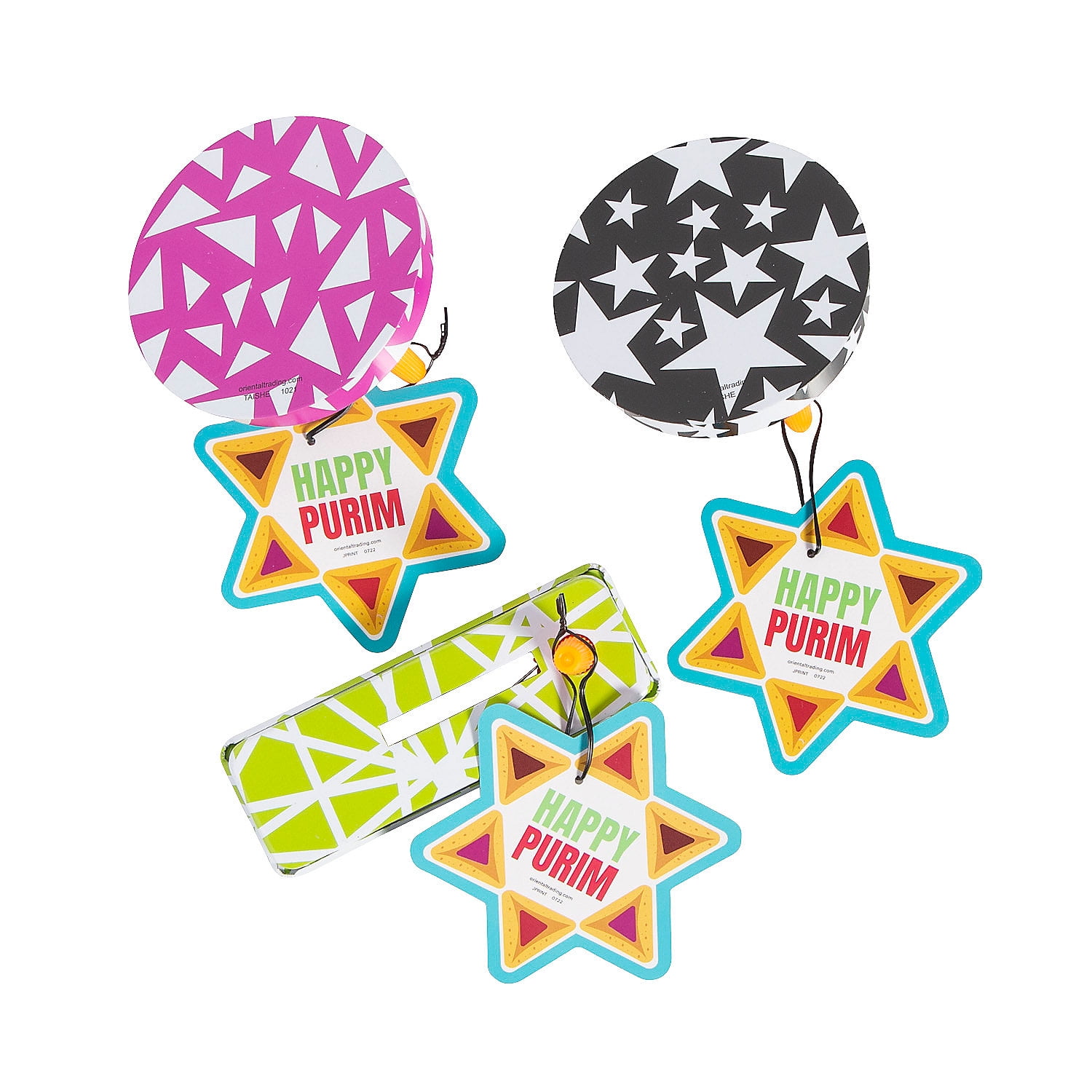 Fun Express Bulk 50 Pieces Happy Purim Noisemakers - Walmart.com