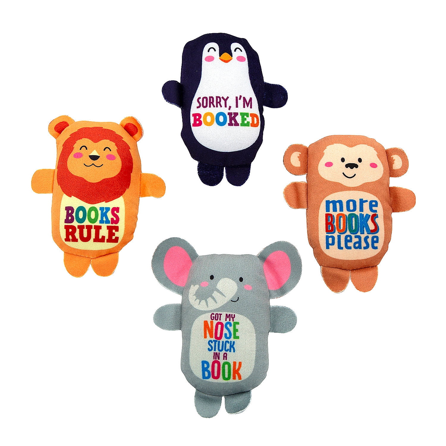 Fun Express Bulk 50 Pieces Reading Stuffed Animal Assortment - Walmart.com