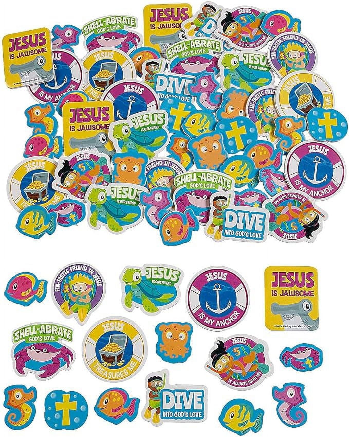 Fun Express Bulk 500 Piece Under The Sea VBS Self-Adhesive Foam Shapes ...
