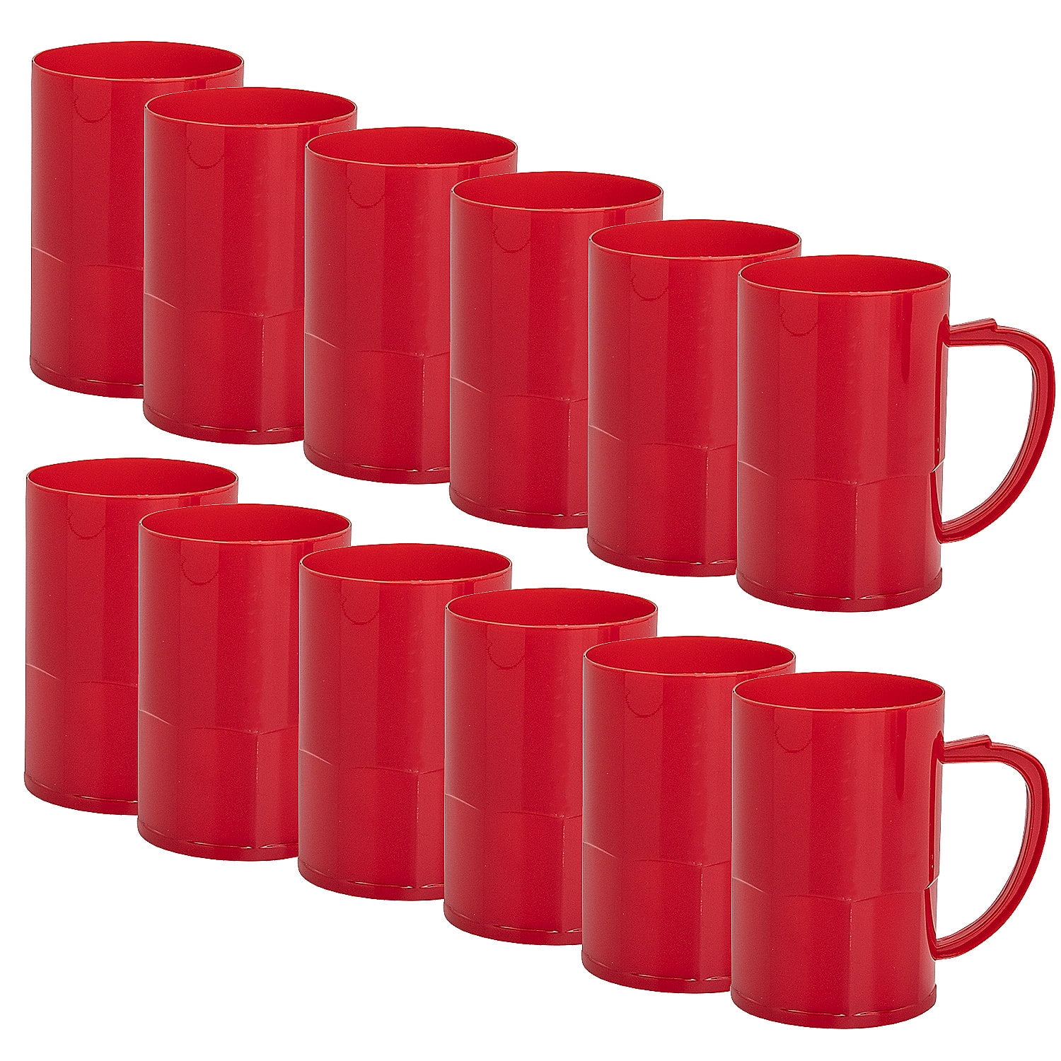 Fun Express Bulk 60 Count Red Plastic Mugs - Walmart.com