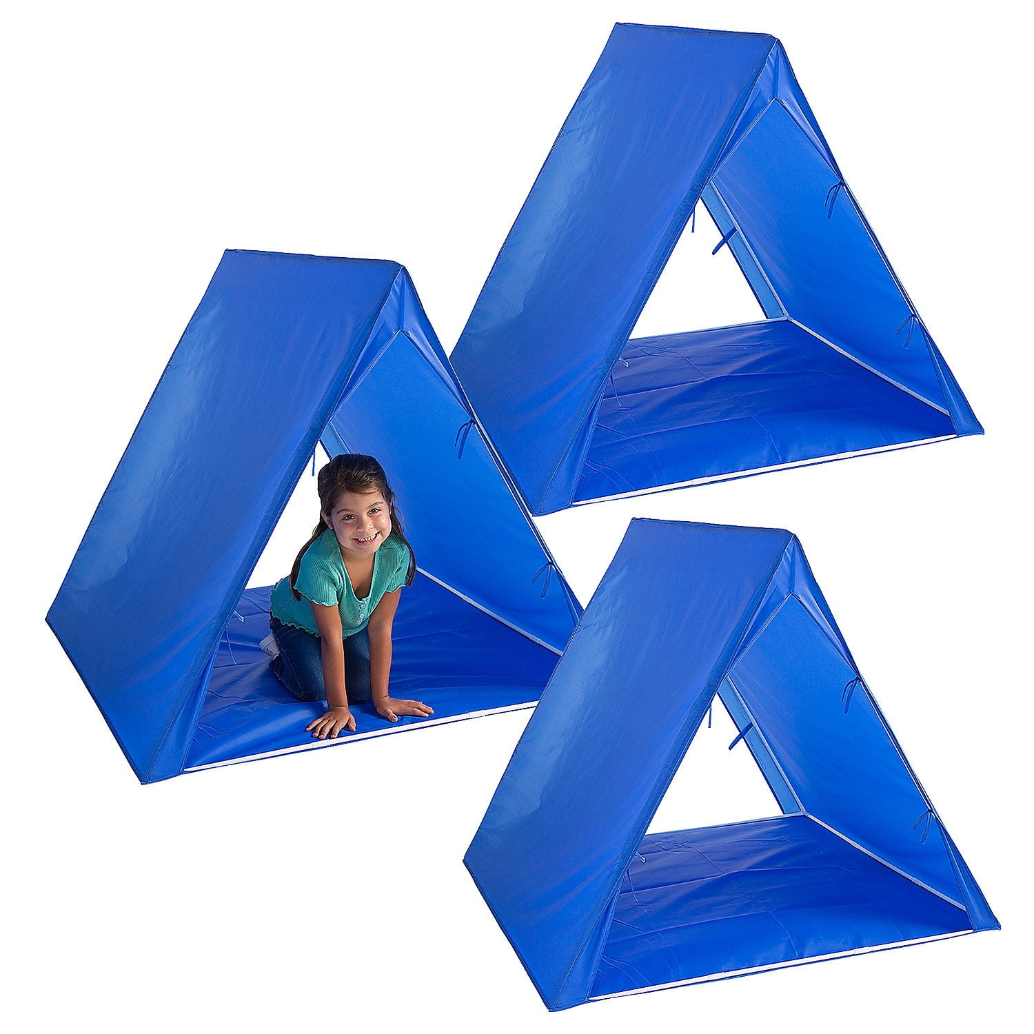 Fun Express Bulk Blue Sleepover Tents Kit - 3 Pieces - Walmart.com