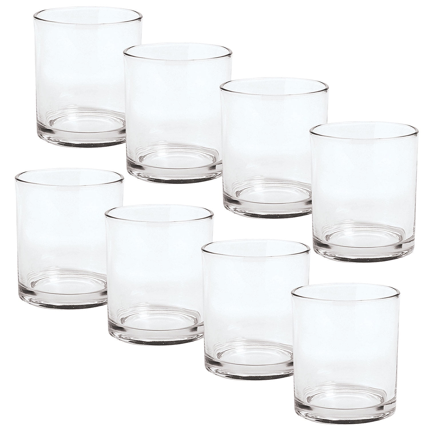Fun Express Bulk Deluxe Clear Cylinder Glass Vases 36 Pieces - Walmart.com
