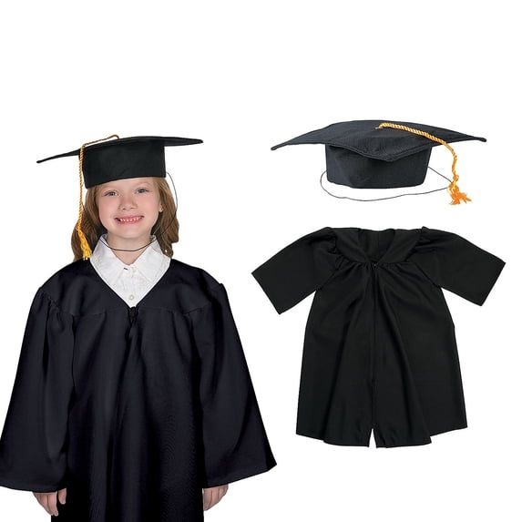 Fun Express Bulk Kids Black Matte Elementary School Graduation Caps ...