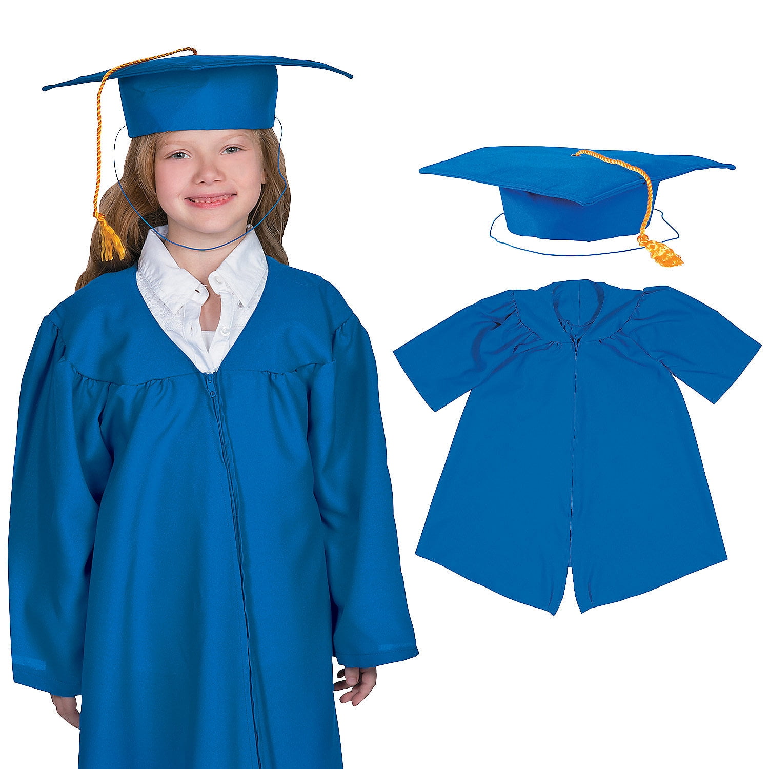 Fun Express Bulk Kids’ Blue Matte Elementary School Graduation ...