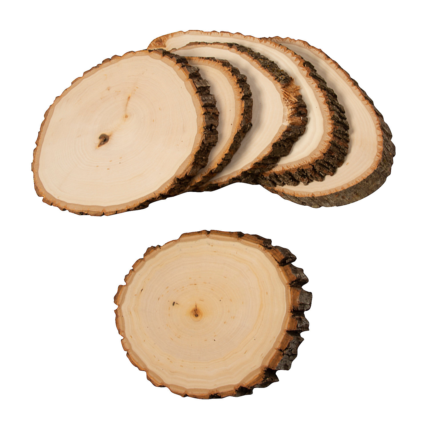 Fun Express Bulk Natural Wood Slice Centerpieces 12 Pieces - Walmart.com