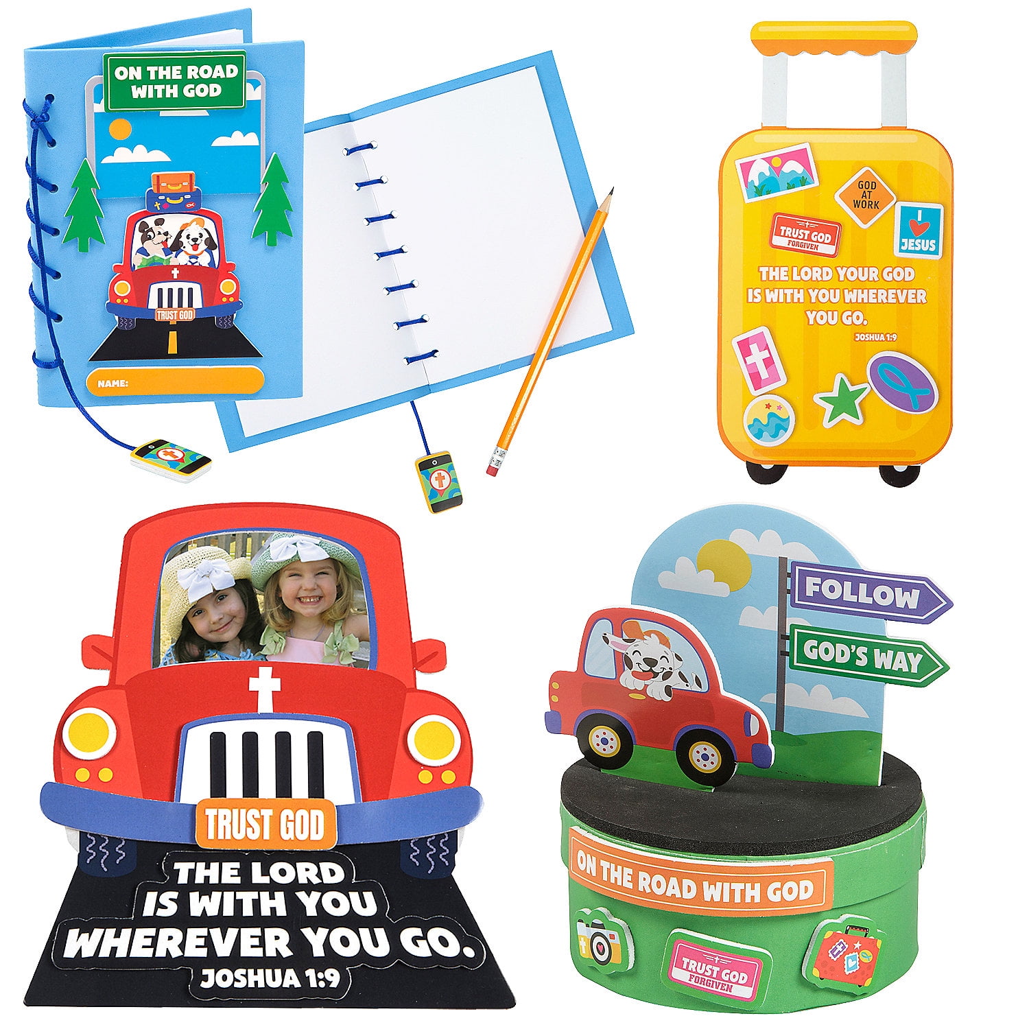 Fun Express Bulk On the Road VBS Craft Kit Assortment - Makes 48, Vacation Bible School Supplies ...