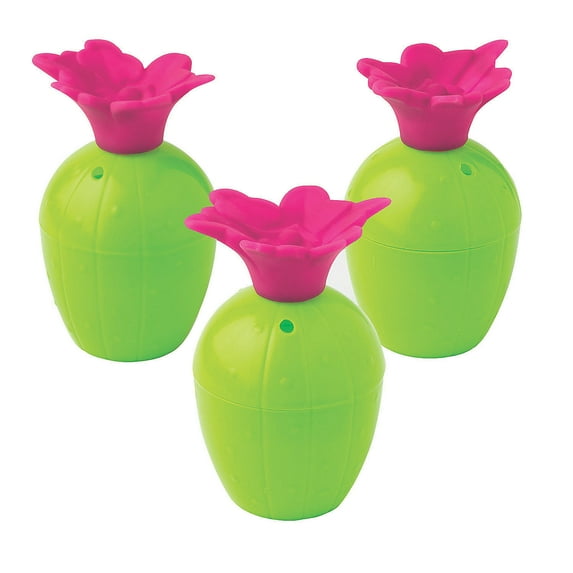 Fun Express Cactus Plastic Cups with Lids - 12 Pc. - Walmart.com