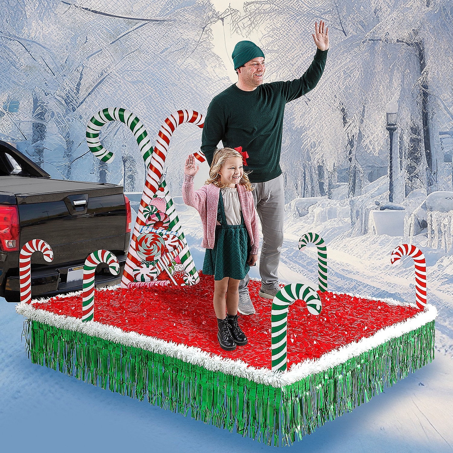 Fun Express Candy Cane Parade Float Kit - 15 Pc - Walmart.com