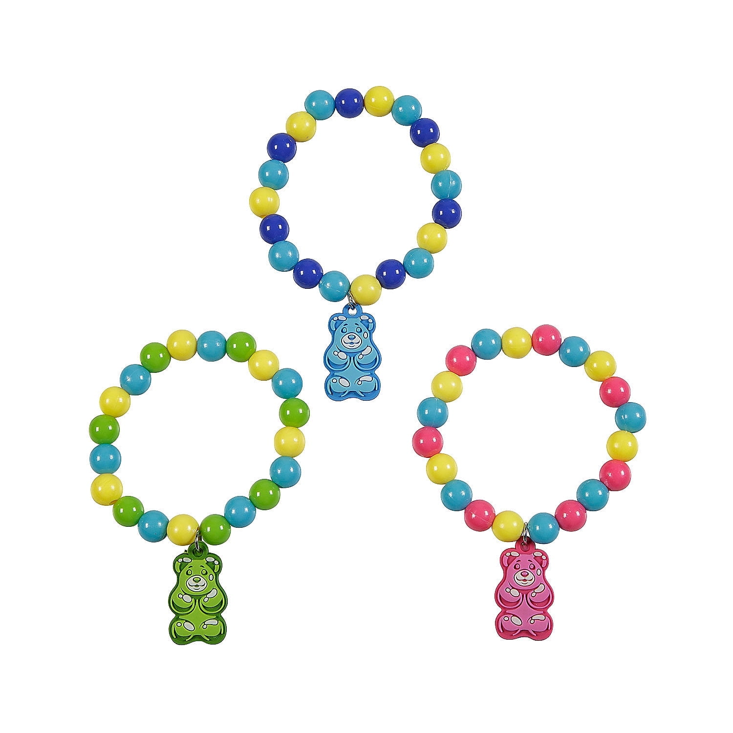 Fun Express Candy Critters Bracelets with Charm - 12 Piece - Walmart.com