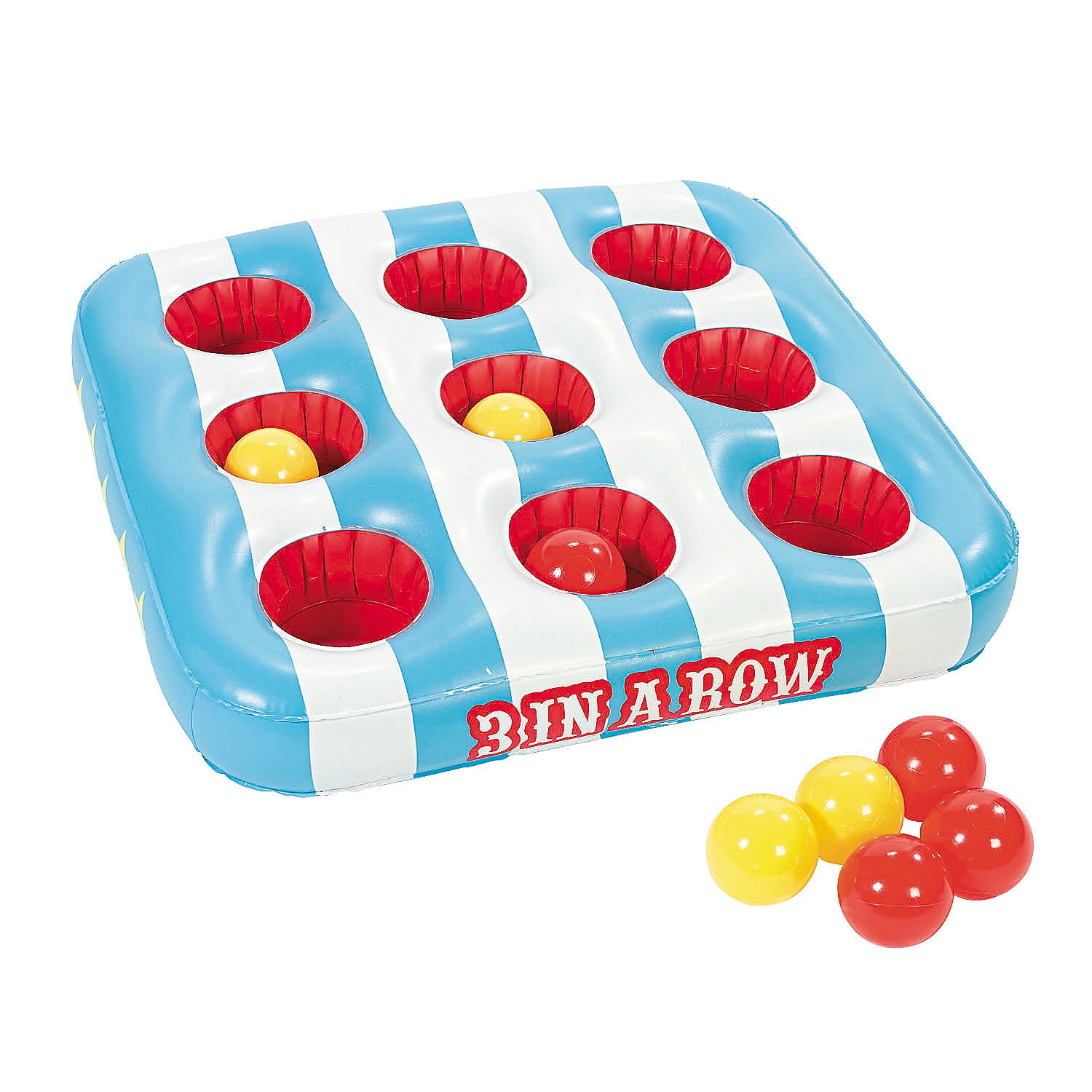 Fun Express Carnival Inflate 3 In A Row Game, 9 Pieces - Walmart.com