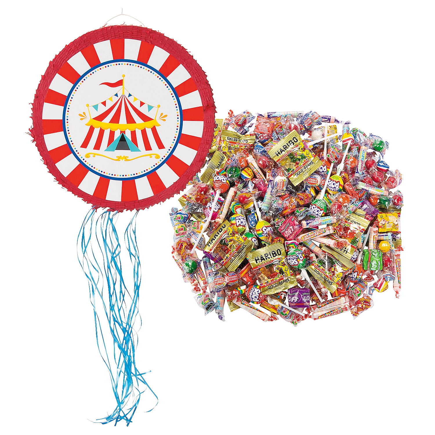 Fun Express Carnival Pull-String Piñata Kit 207 Pieces - Walmart.com