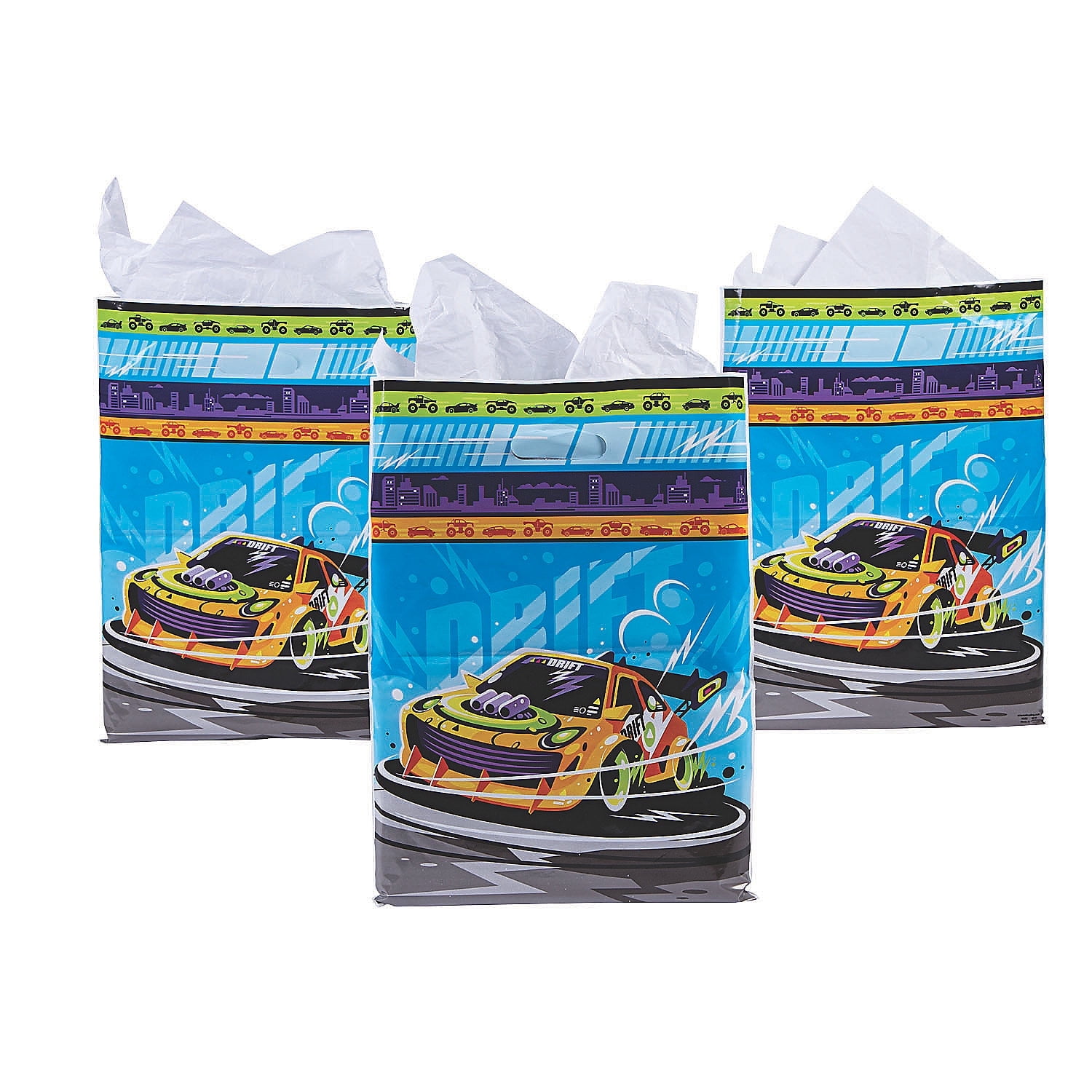 Fun Express Cars & Trucks Goodie Bags - Colorful Party Favors for Kids ...