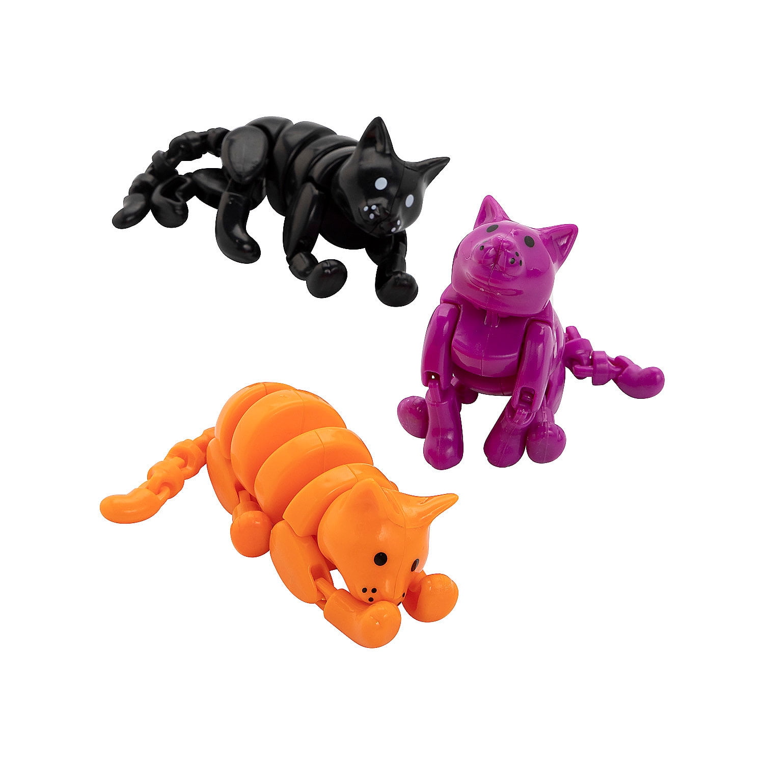 Fun Express Cat Articulated Fidget Toys - 6 Pc - Walmart.com