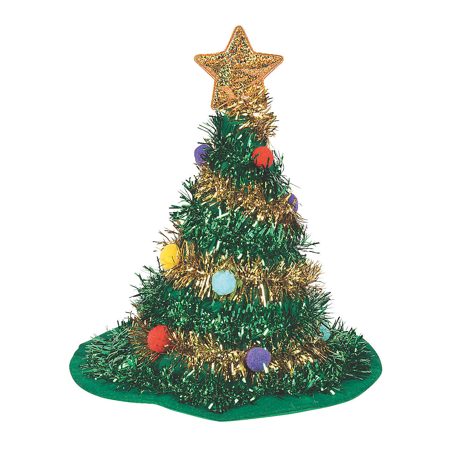 Fun Express - Christmas Tree Hat for Christmas - Apparel Accessories ...