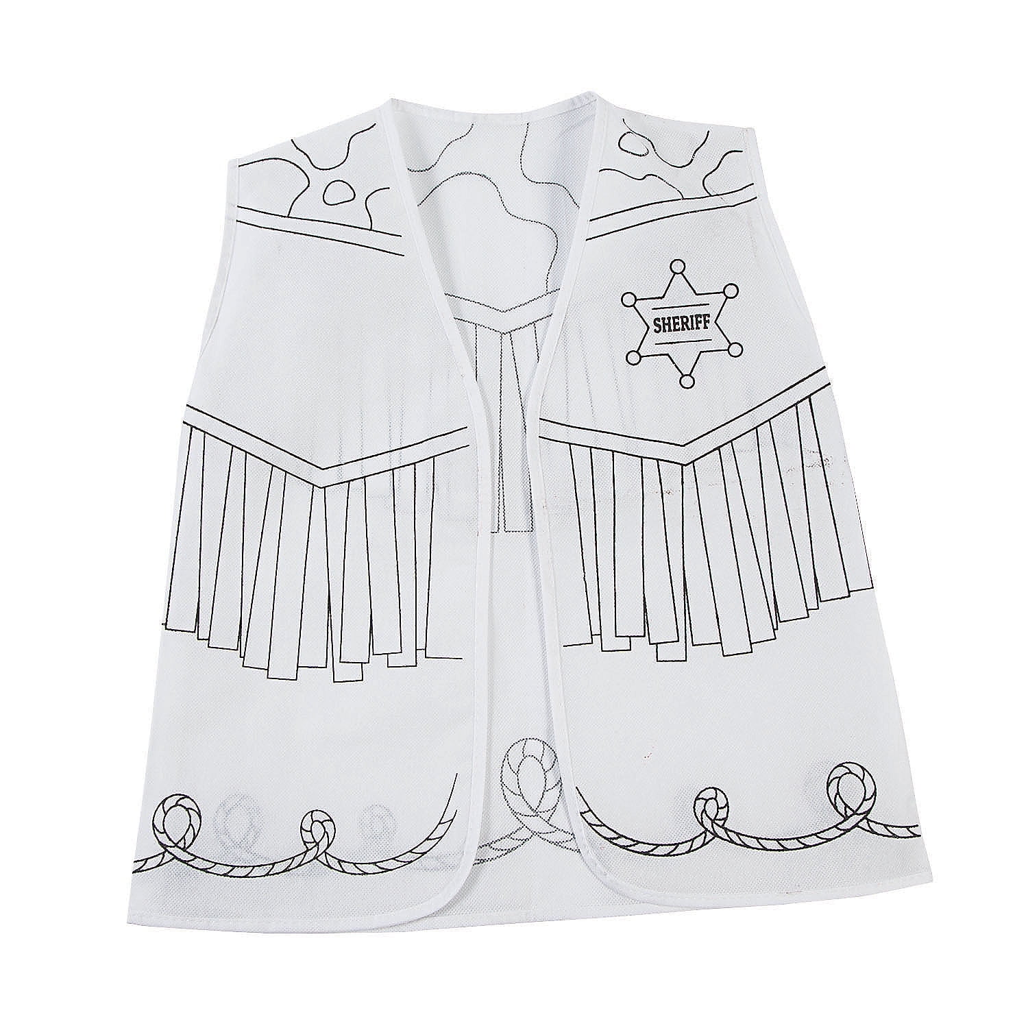 Fun Express Color Your Own Western Vests Craft Kits – Creative DIY ...