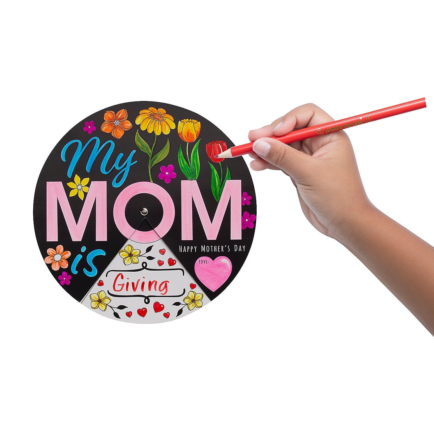 Fun Express Color Your Own Mother’s Day Wheel Craft Kit - Makes 12 ...