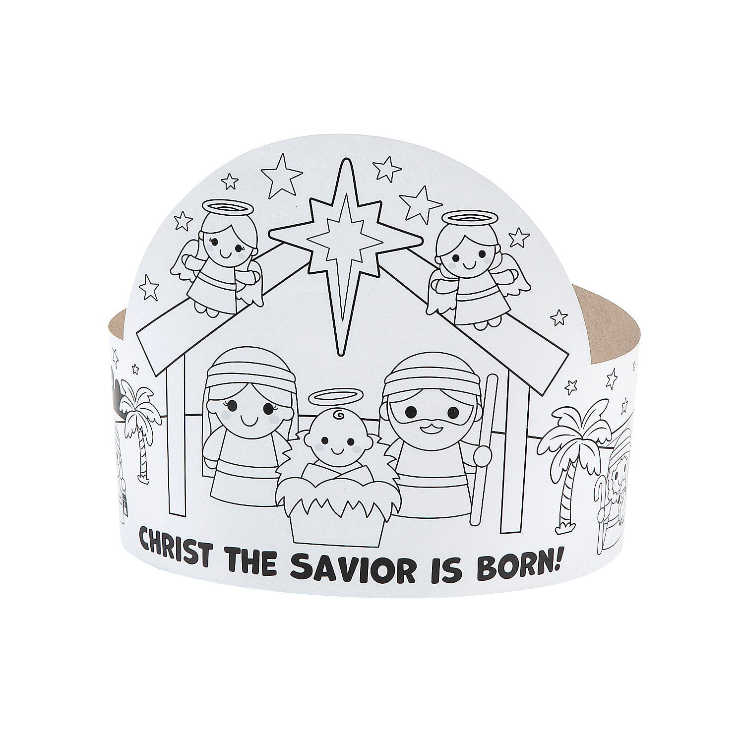 Fun Express Color Your Own Nativity Crowns - 12 Pc - Walmart.com