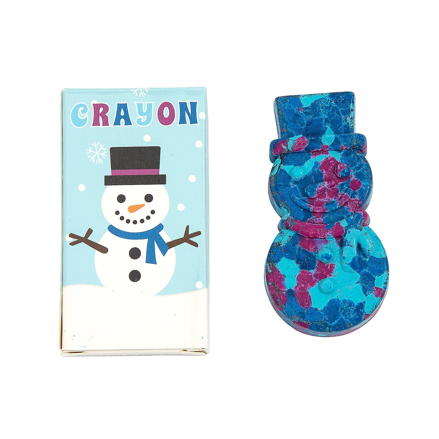 Fun Express Confetti Snowman Crayon in Box - 12 Pc - Walmart.com