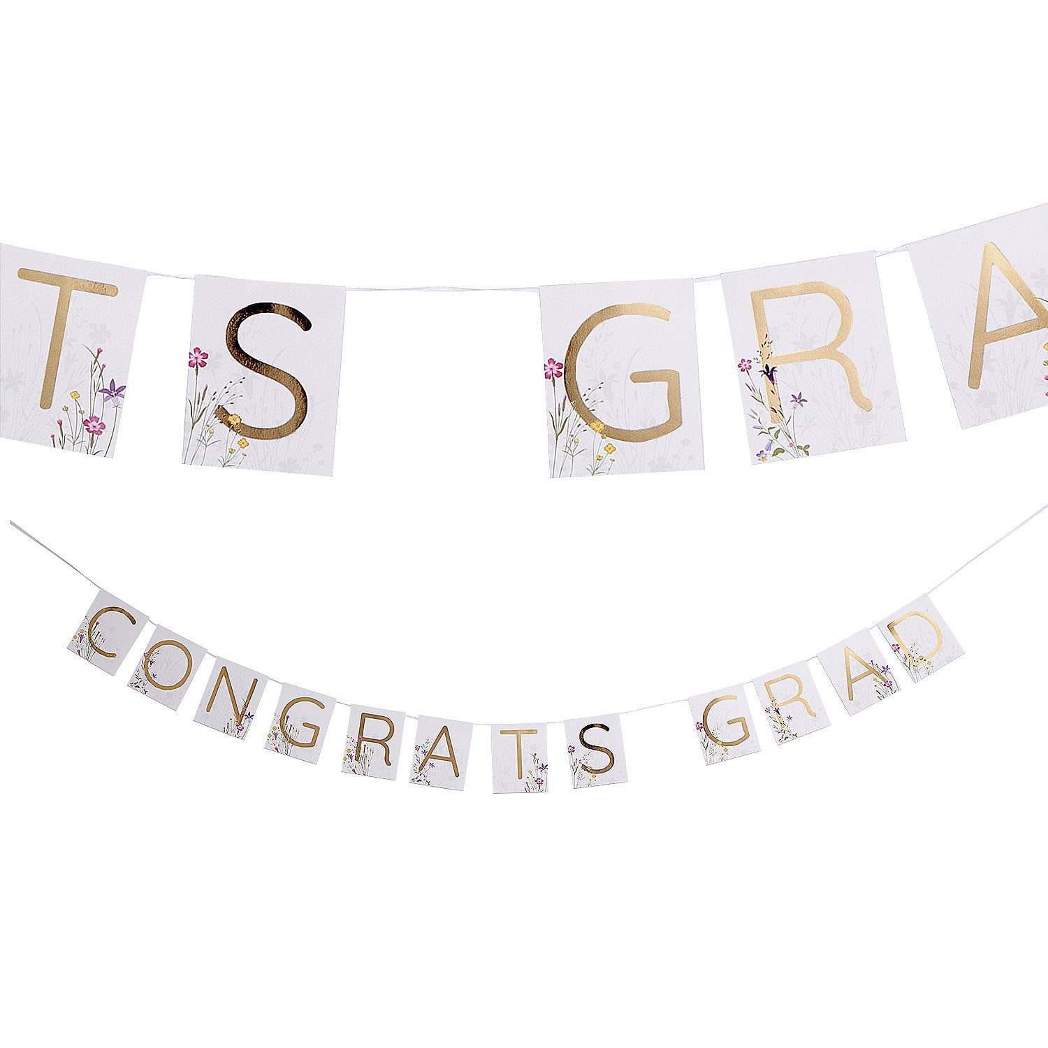 Fun Express Congrats Grad Cottagecore Garland - Walmart.com