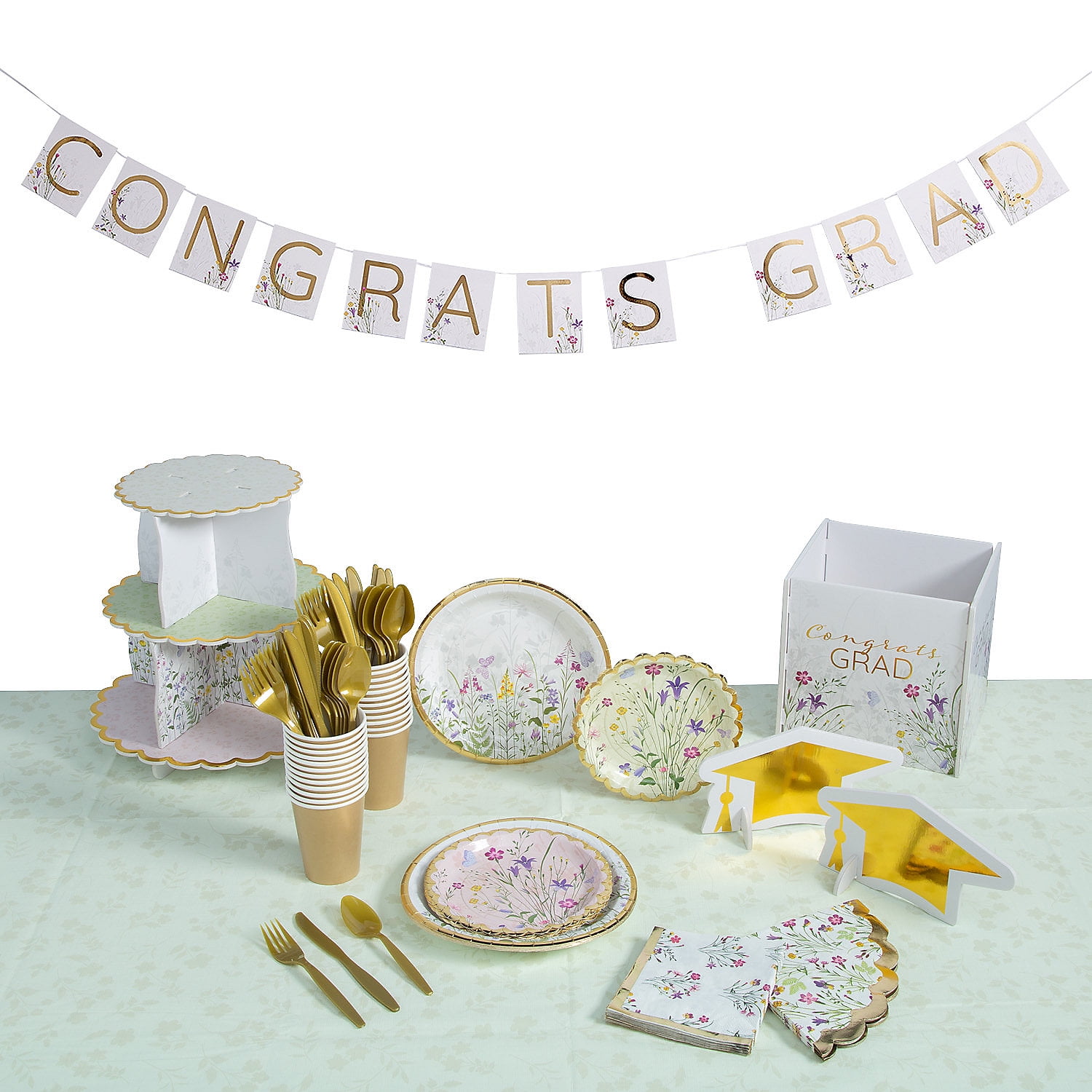 Fun Express Cottagecore Graduation Garden Deluxe Decorating Kit for 24 ...