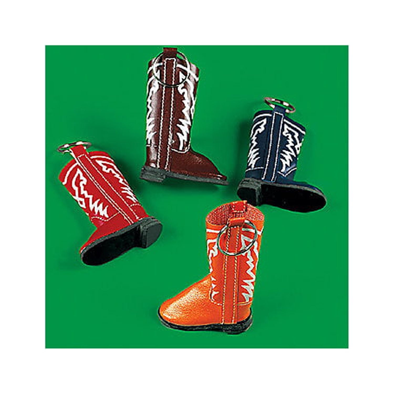 Fun Express Cowboy Boot Keychains - Fun Western Party Favors for Gifts ...