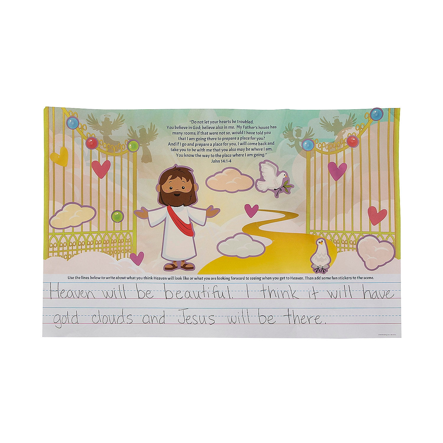 Fun Express Create & Write Heaven Sticker Scenes 12 Pieces - Walmart.com