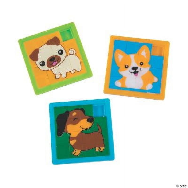 Fun Express Cute Dog Slide Puzzles – Engaging 12-Piece Educational Toy ...