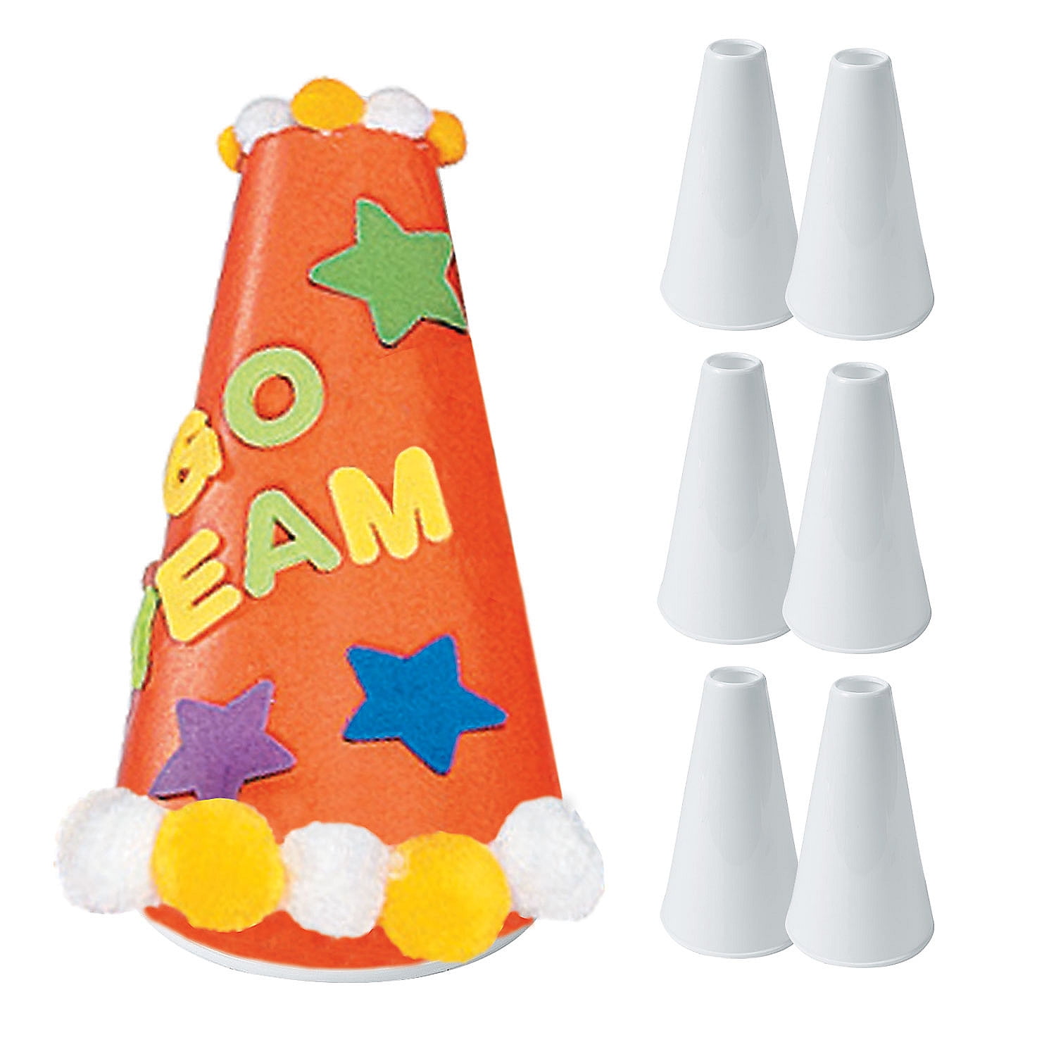 Fun Express DIY Megaphones - 6 Pieces - Walmart.com