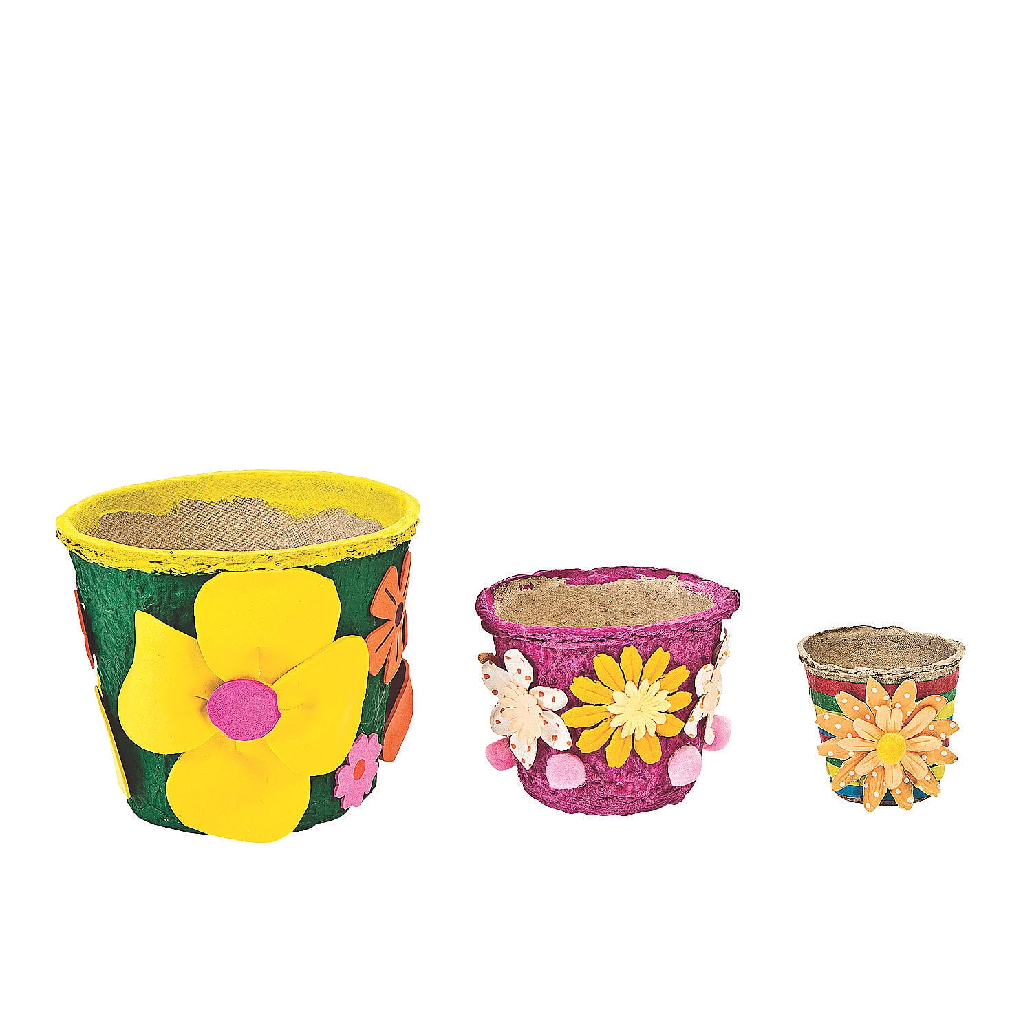 Fun Express DIY Seed Pots Craft Kit – Biodegradable Planting Pots Kids ...