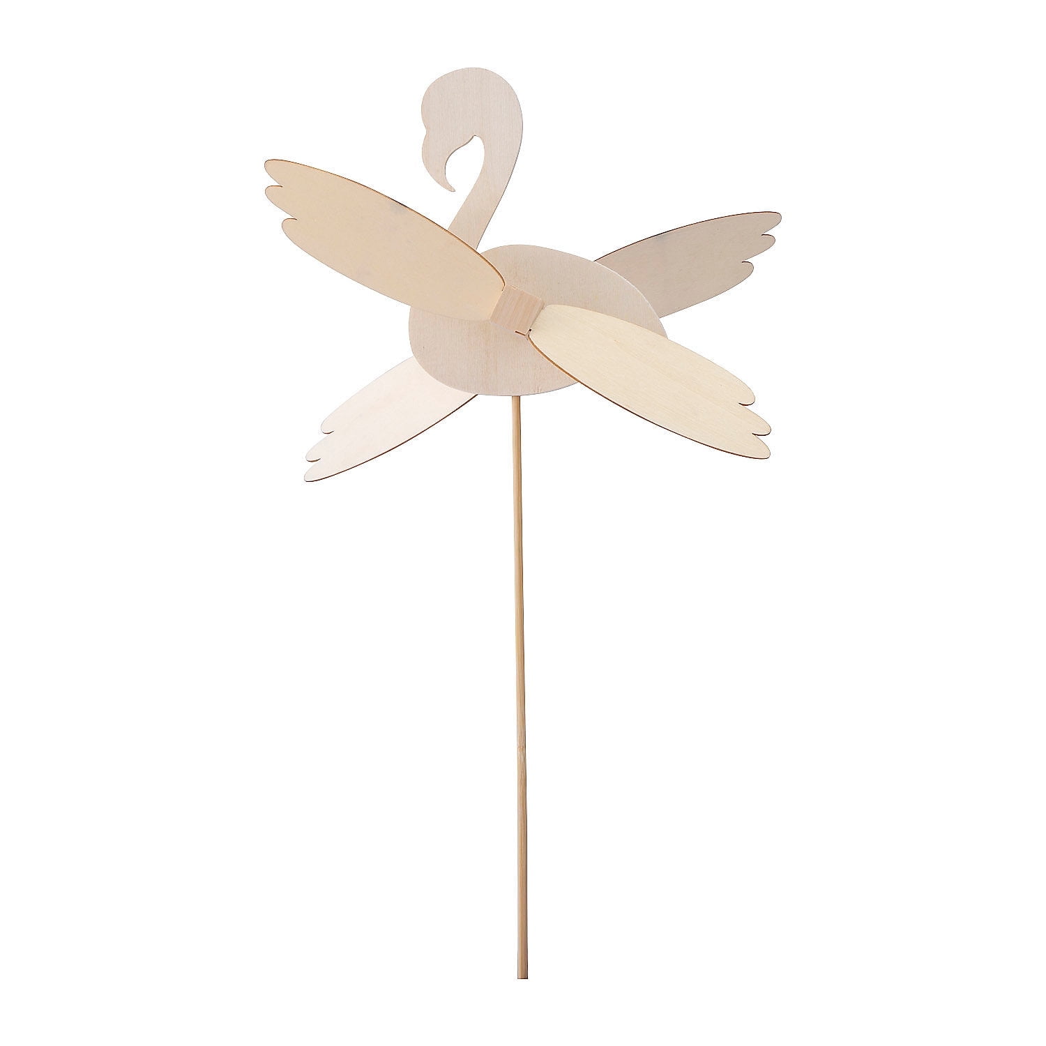 Fun Express DIY Unfinished Wood Flamingo Windmill Craft Kit - Makes 3 ...