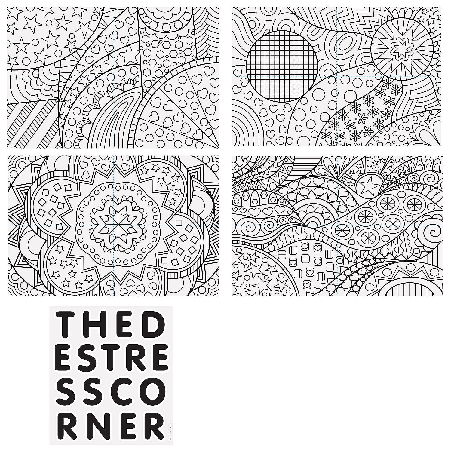 Fun Express De-Stress Corner Classroom Bulletin Board Set - 21 Pieces ...