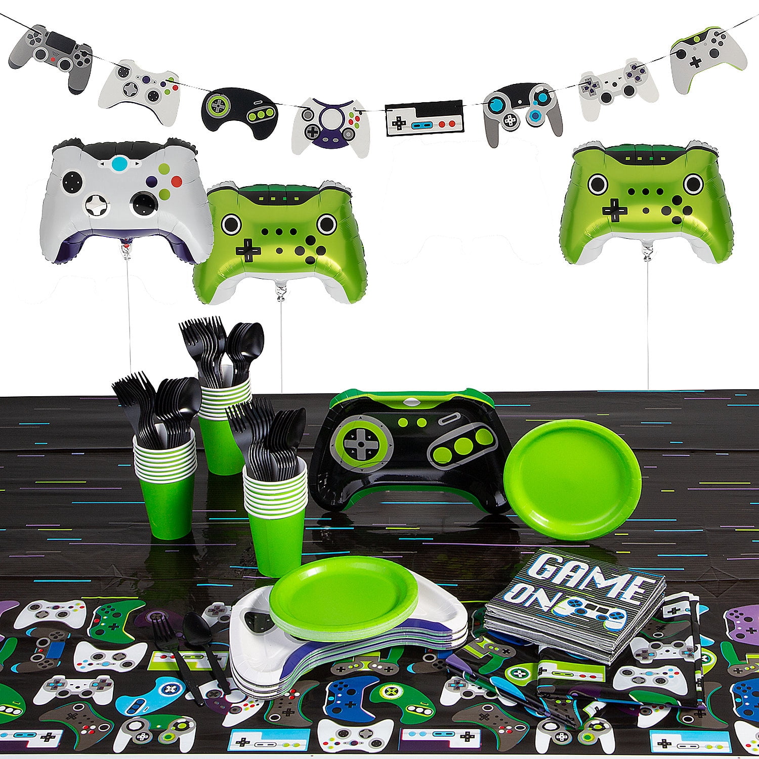 Fun Express Deluxe Gamer Party Kit for 24 - Walmart.com